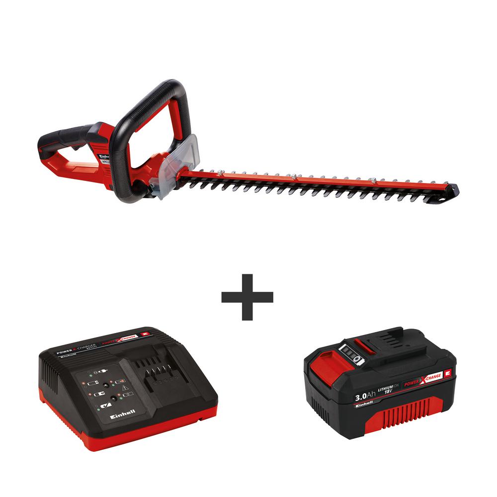 Einhell PXC 18-Volt Cordless 24 in. 2400 CPM Hedge Trimmer Kit w ...
