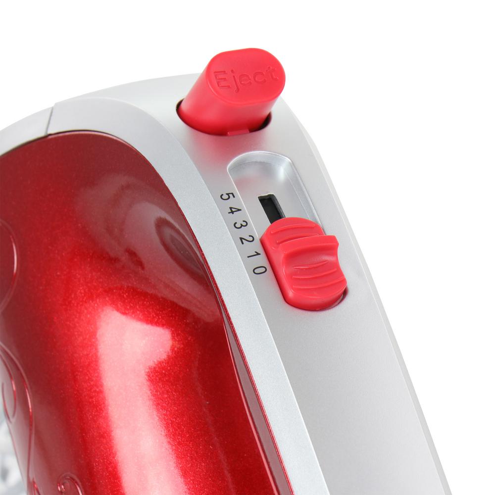 Better Chef 5-Speed Red Hand Mixer with Beaters and Dough Hooks – PIP ...